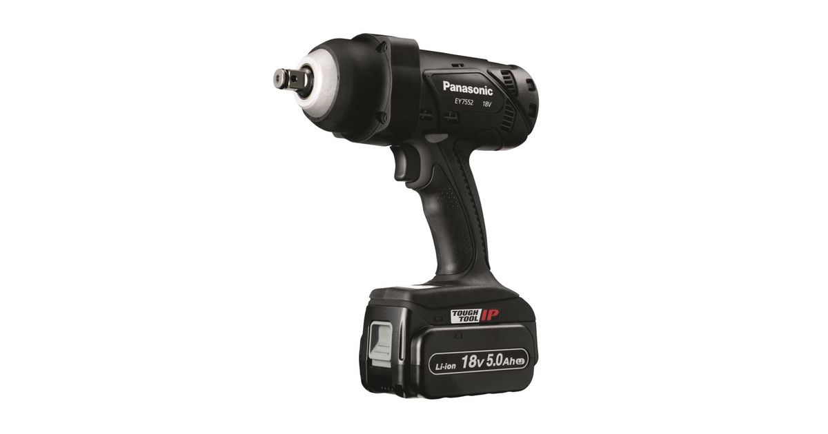 Panasonic cordless impact wrench 18V, incl. 2x 5.0Ah and charger, in ...