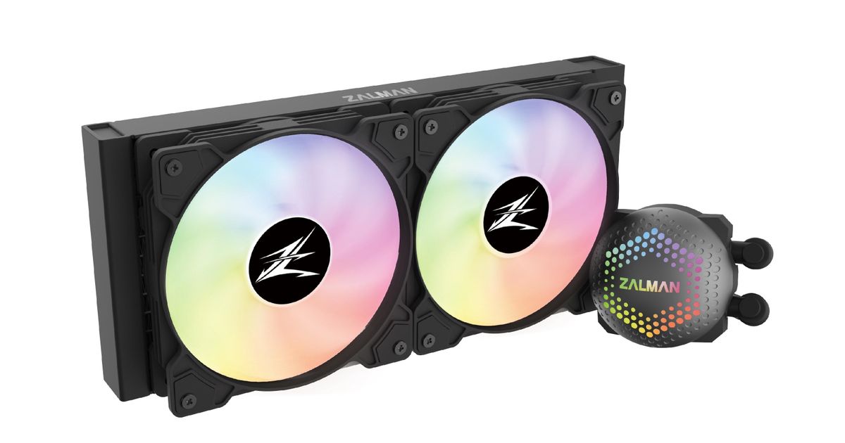 Zalman ALPHA24 Black CPU Liquid Cooler 280mm Radiator 2 x 140 mm Fan ARGB pump Dual Processor ...