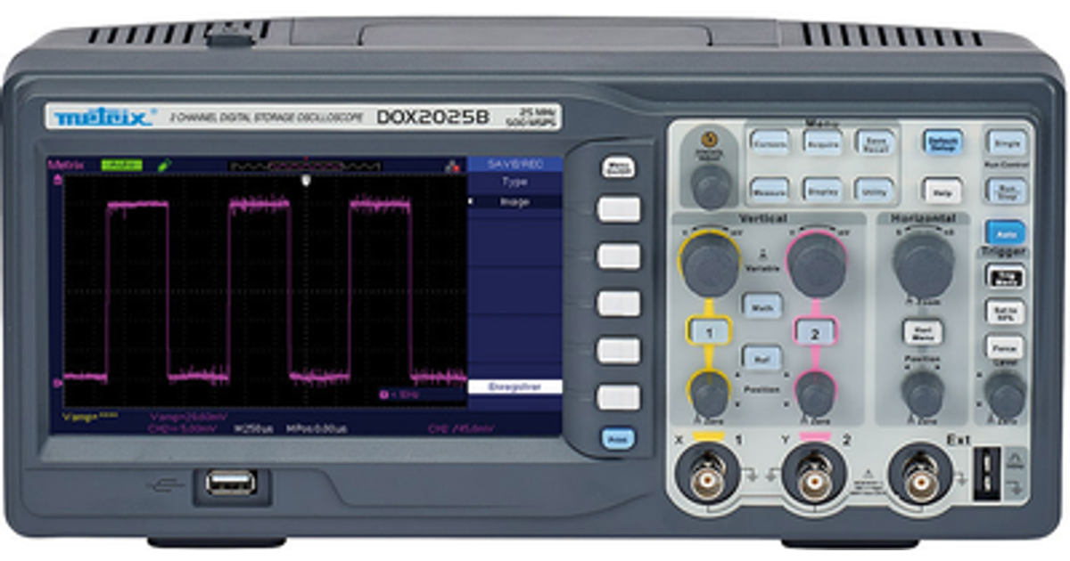 Metrix Dox2025B Digital 20 Mhz 2-Channel 50 Gs/S 32 Kp 8 Bit Digital ...