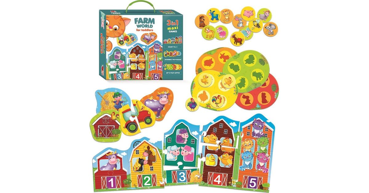 Roter Kafer EDUCATIONAL GAME FARM WORLD FOR TODDLERS RK1310-01 ...