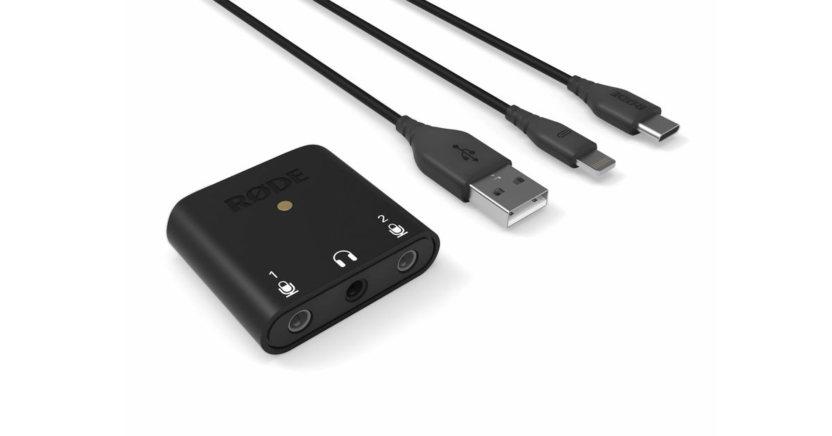 Rode AI Micro 2-channel USB Audio Interface, 2x 3.5mm jack, USB-A / USB ...