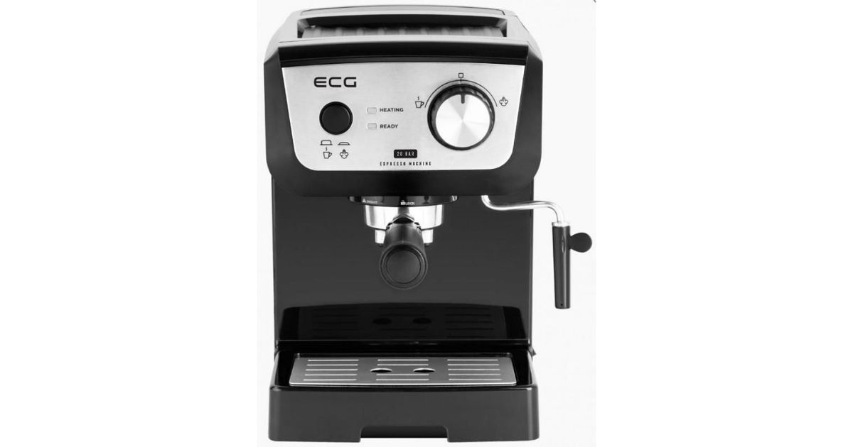 ECG Espresso machine ECG ESP 20101 BLACK, 20 Bar, Pre-Brew Function ...