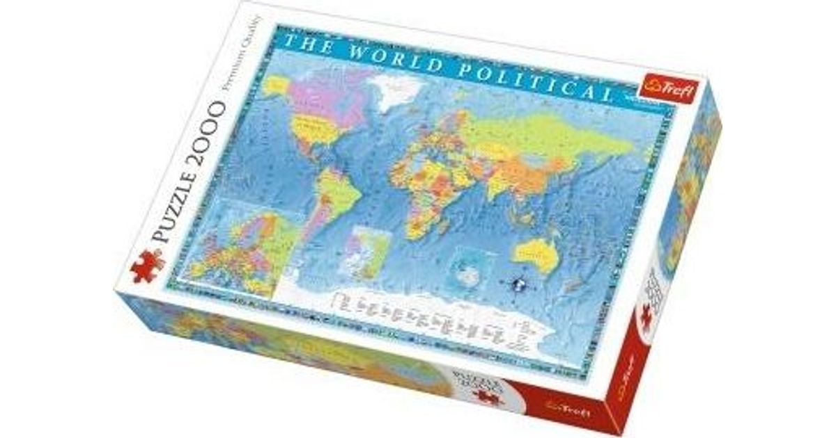 Trefl Puzzle 2000 Mapa polityczna Świata - Puzzles - Board games and ...