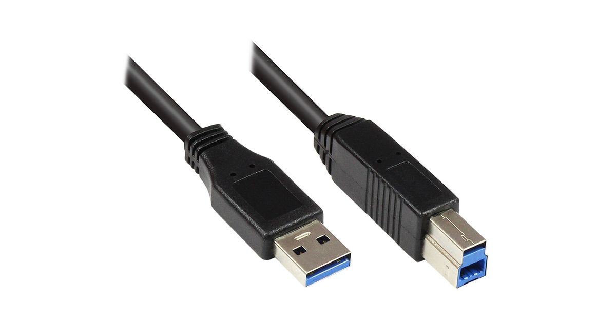 EXSYS EX-K1500 USB cable 0.2 m USB 3.2 Gen 1 (3.1 Gen 1) USB A USB B ...