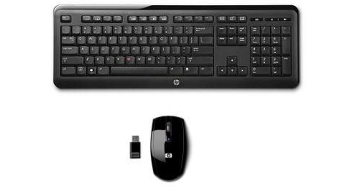 HP 697347-181 keyboard Mouse included RF Wireless AZERTY Black ...