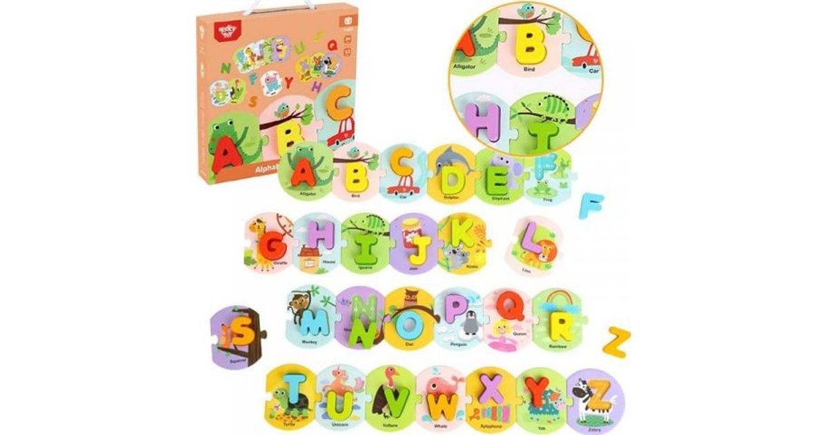 Tooky Toy TOOKY TOY Puzzle Jigsaw Puzzle Learning Alphabet Letters ...
