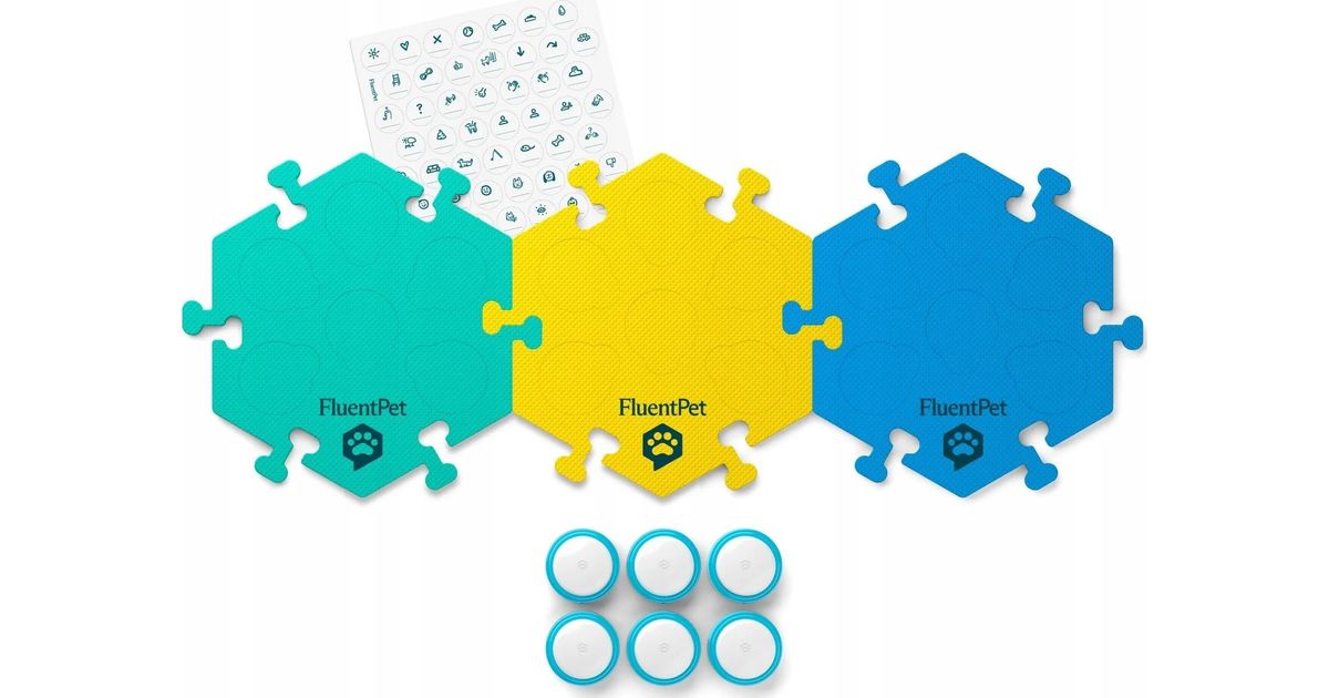FluentPet - Connect Get Started Expansion Kit - a set of 6 buttons with ...
