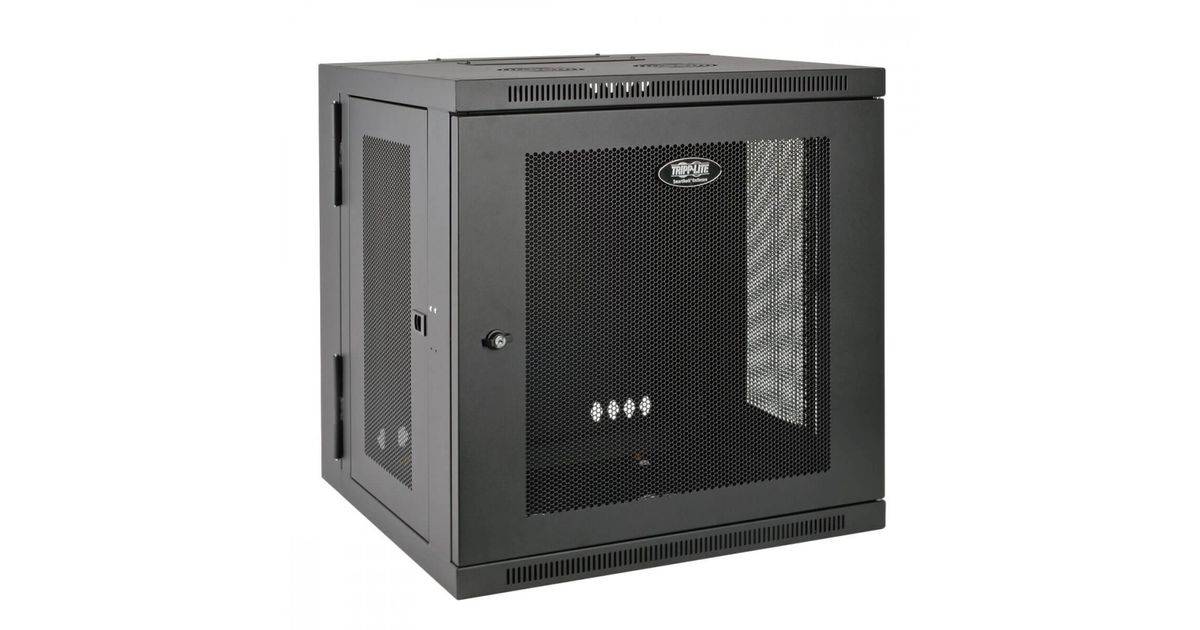 SmartRack 10U Low-Profile Switch-Depth Wall-Mount Small Rack Enclosure ...