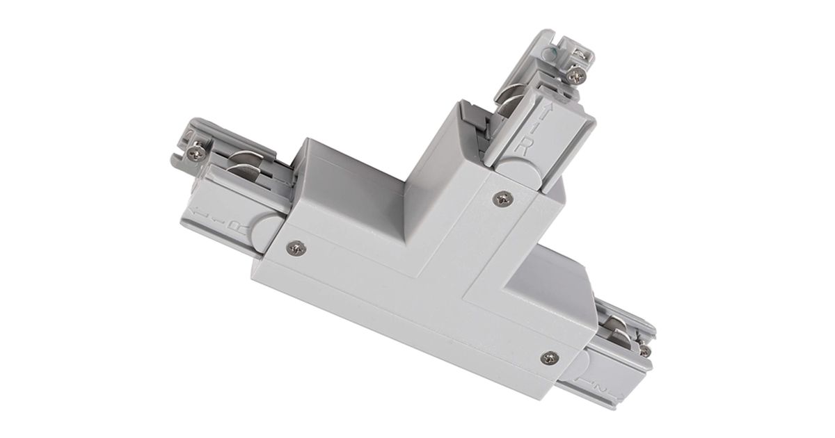 Deko-Light D Line Power Track Corner T-Connector, R/R/L, silver ...