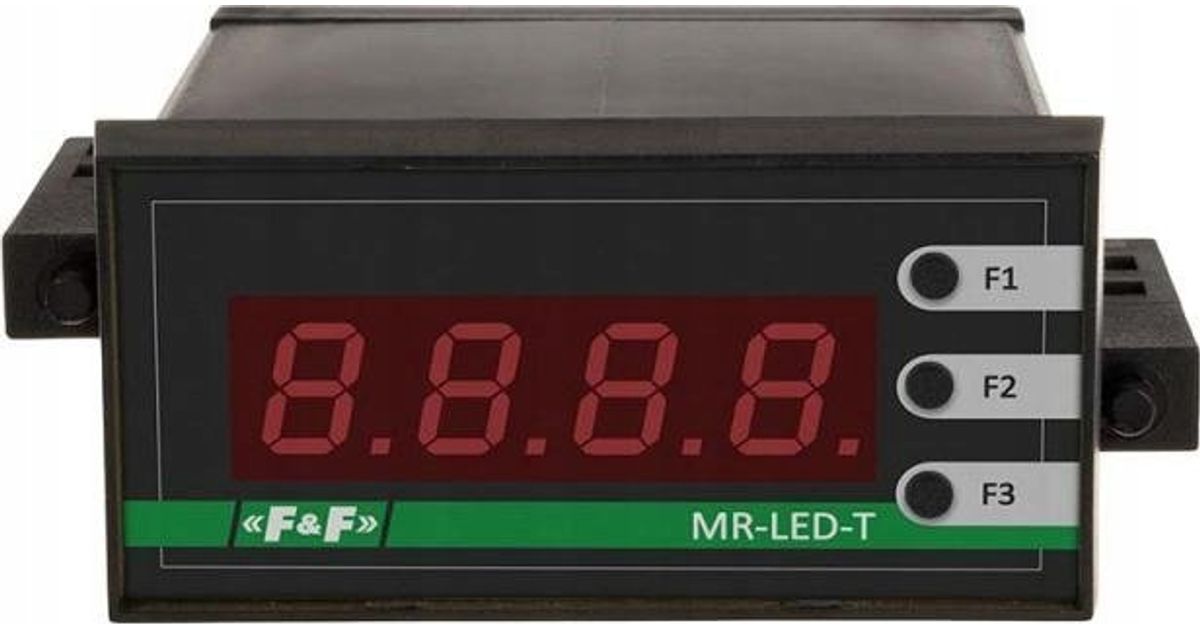 F&F MAX-MR-LED-T panel display with buttons and Modbus RTU ...