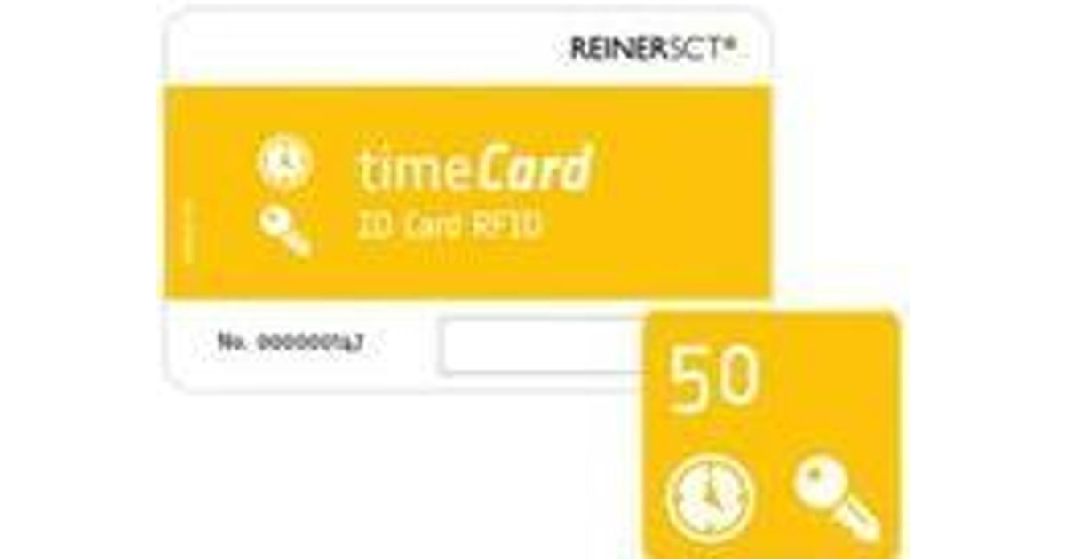 Reiner SCT timeCard Chipkarten 50 (DES) Kontaktivaba nutikaart - MT Shop