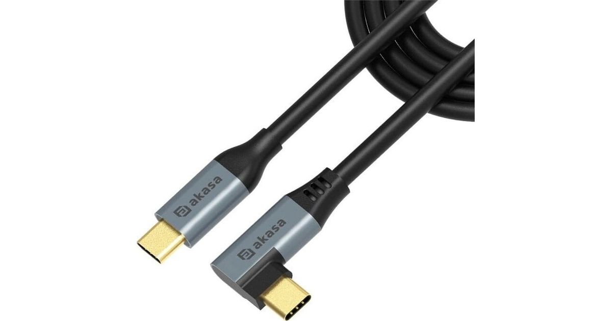 BBC AKASA USB-C cable 240Mbps, 100W PD, 90° - USB cables and adapters ...