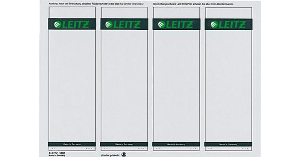 Leitz PC printable Spine Labels for standard lever arch files - MT Shop