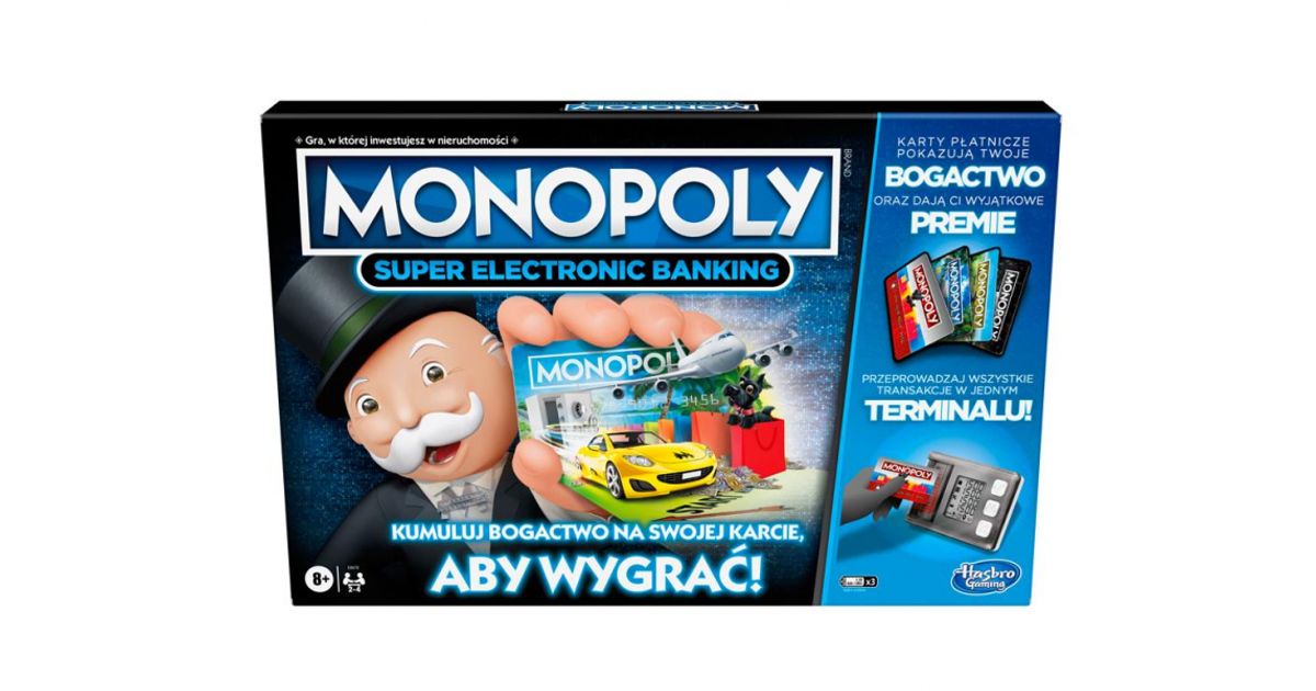 Hasbro Monopoly Super Electronic Banking Adults & Children Educational ...