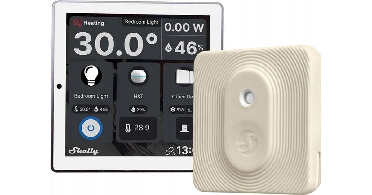 Shelly Shelly Wall Display control panel set (white) + BLU H&T Ivory ...
