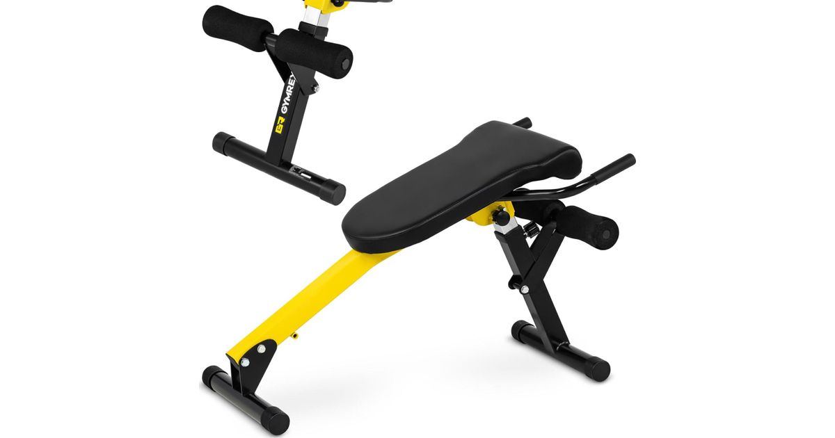 Gymrex Roman training bench for abdominal back exercises, foldable ...
