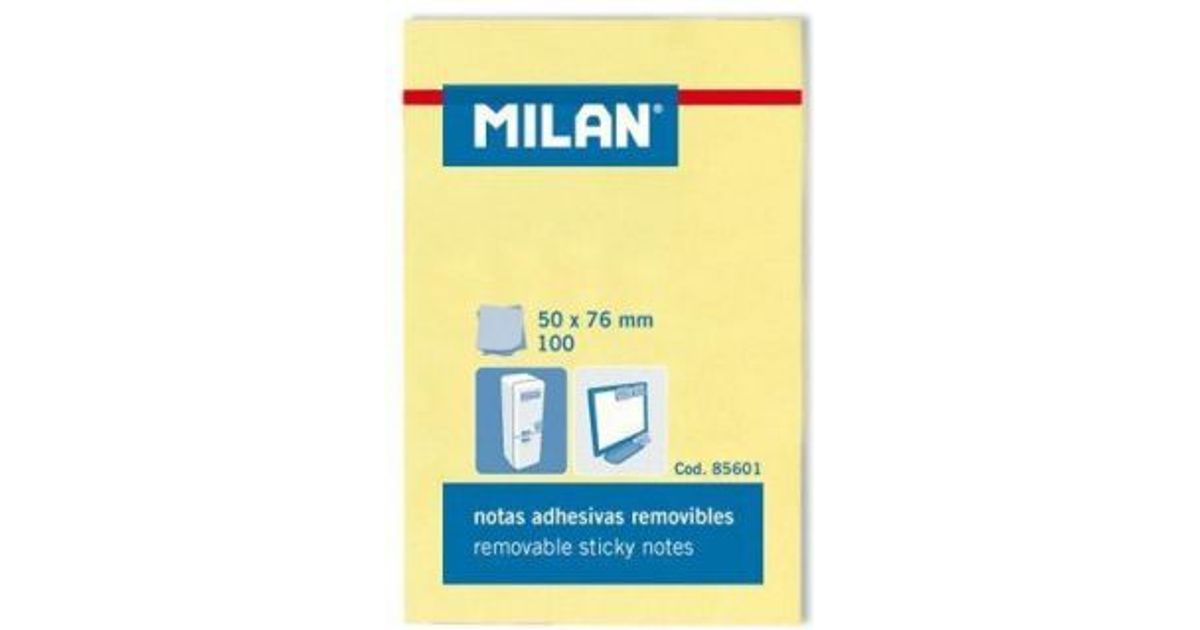 Milan Post-it notes 50x75, 100 pieces - Notepaper, post-it - Office ...
