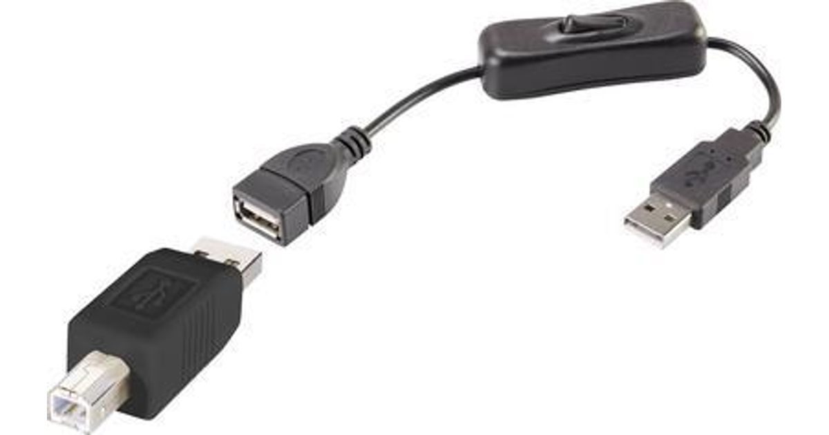 Renkforce RF-3346618 kaabli soomuutja USB A USB B Must - USB kaablid ja ...