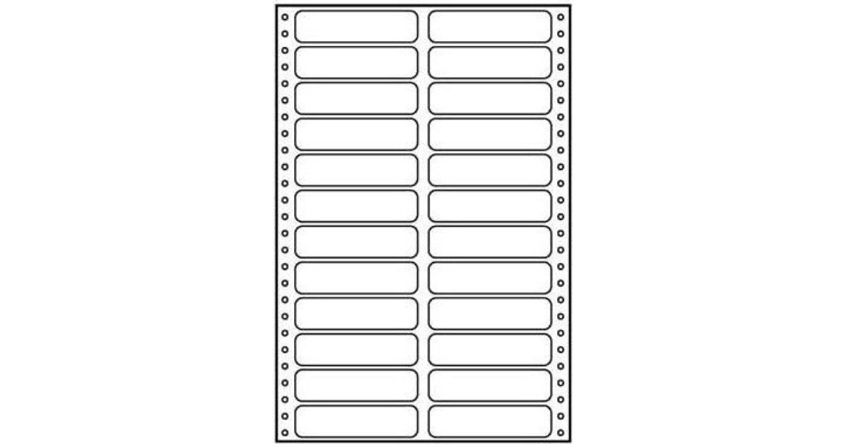 Logo A4 tabular labels, double-row, white, 24 labels, 25 pcs. (32108 ...
