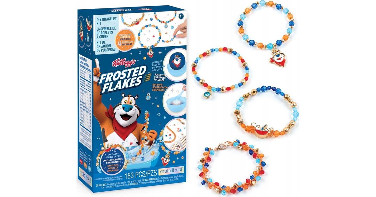 Make it real MAKE IT REAL Kellogg's Frosted Flakes set, creative toy ...