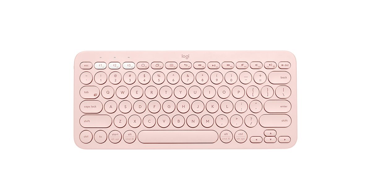 Logitech K380 Multi-Device keyboard Bluetooth QZERTY English Pink ...