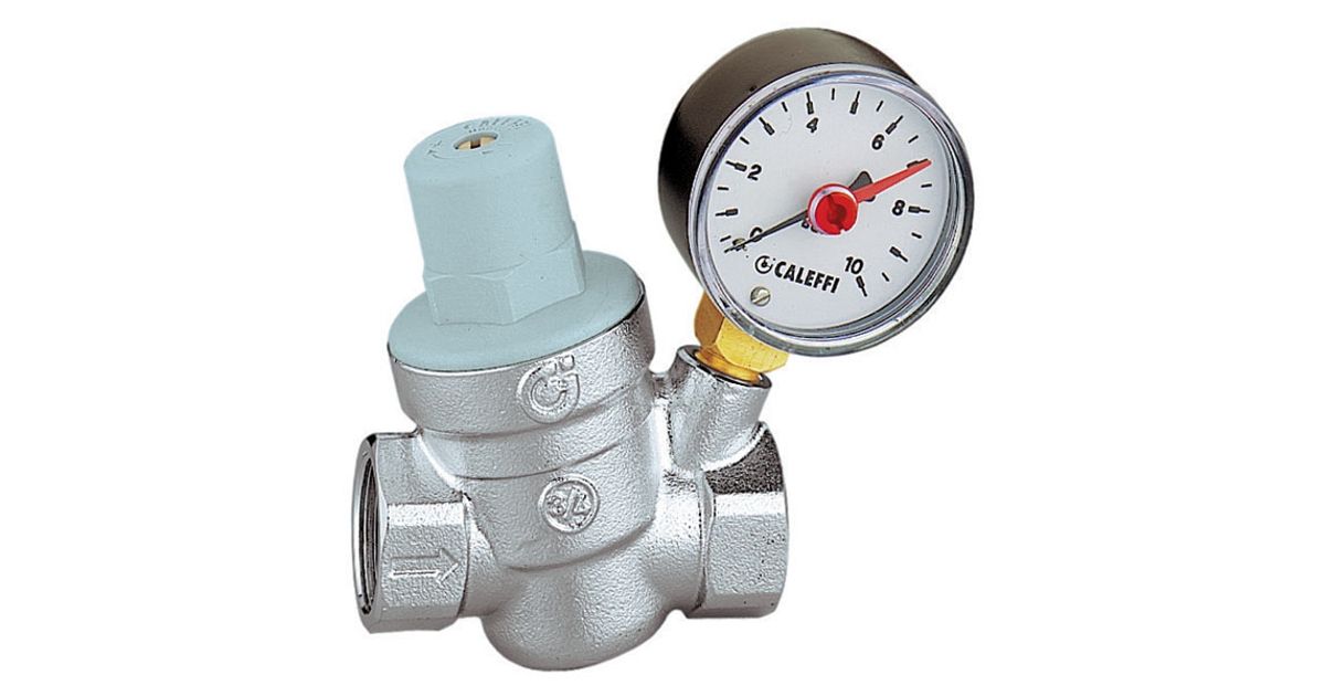 Caleffi Water pressure regulator 3/4 "16Bar with pressure gauge (533251 ...