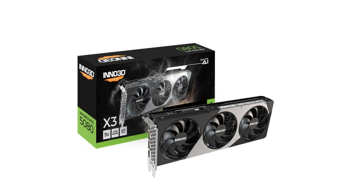 Inno3d GeForce RTX 5080 x3 16GB GDDR7 DLSS4 - Graphics cards - Graphics ...
