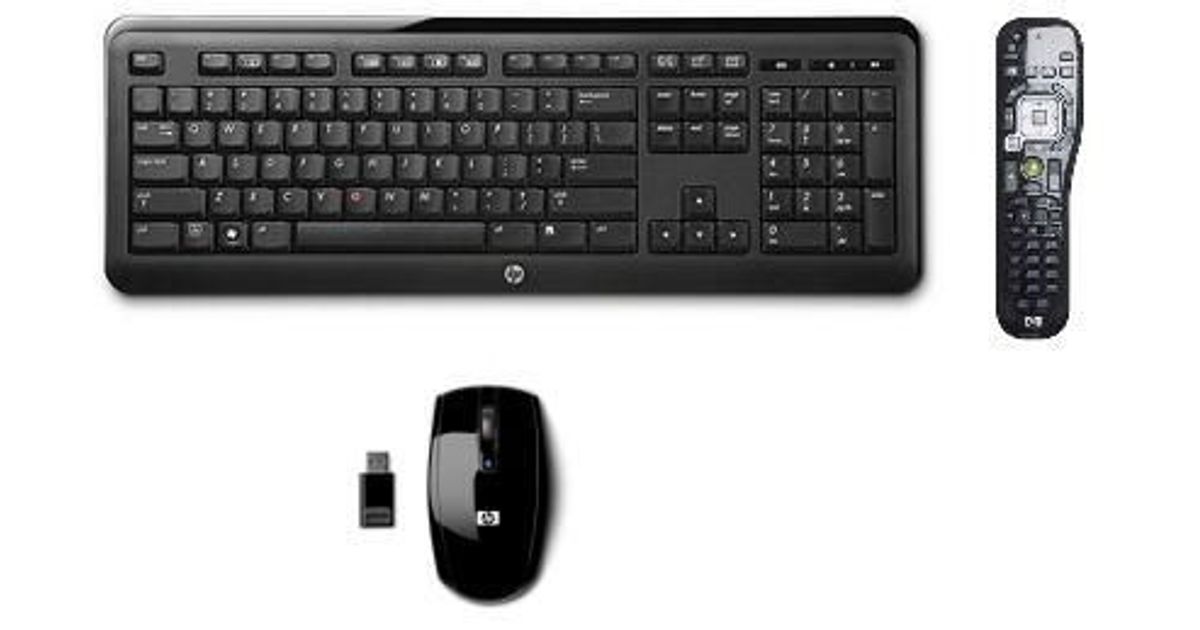 HP 697349-061 keyboard Mouse included RF Wireless QWERTY Italian Black ...
