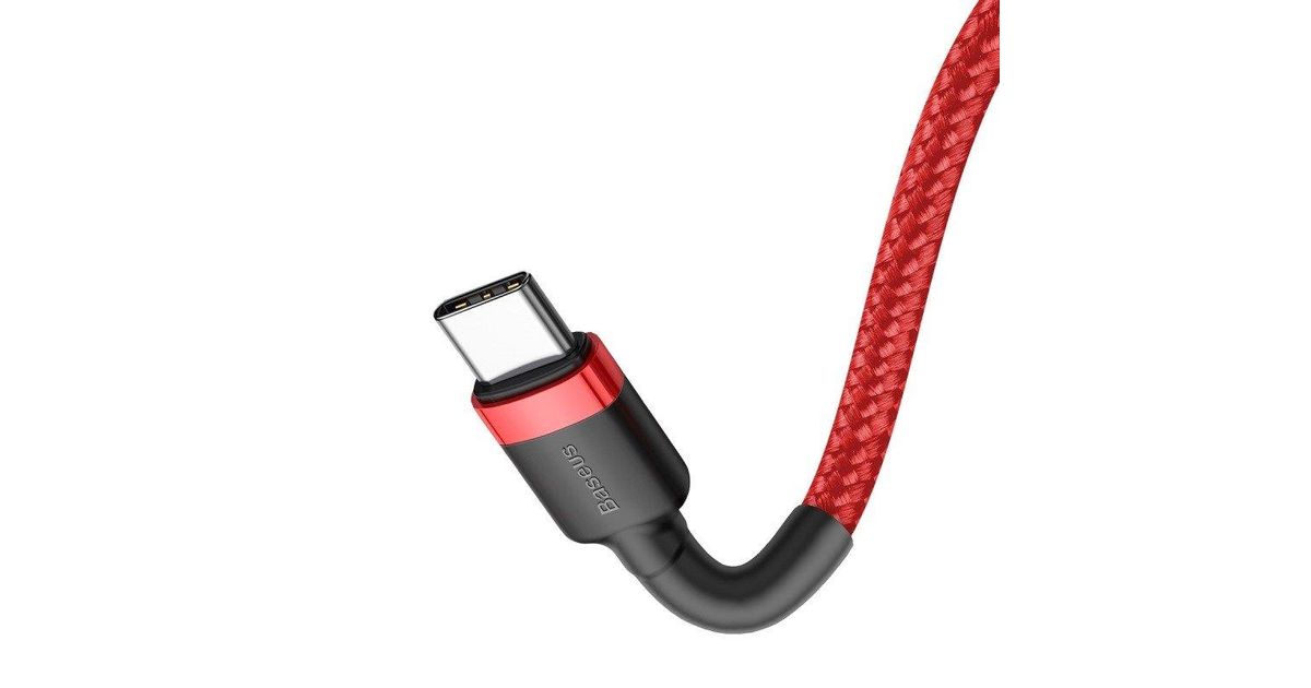 Baseus 6953156285194 USB cable 1 m USB C Red - USB cables and adapters ...