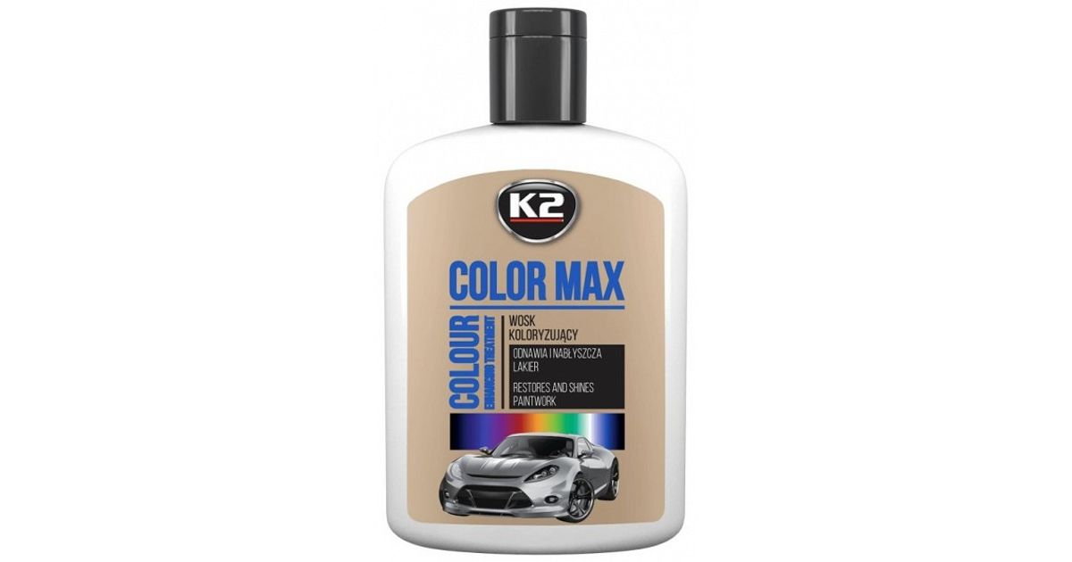 K2 Color Max Värvivaha Valge 200Ml - MT Shop