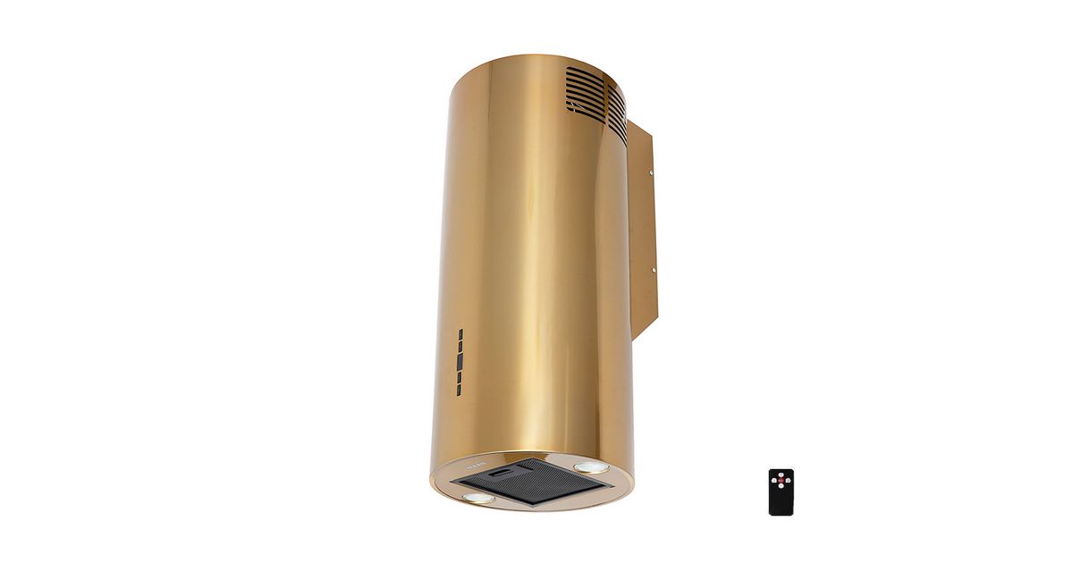 Okap przyścienny tuba MAAN Elba W39 cm new gold złoty (połysk ...