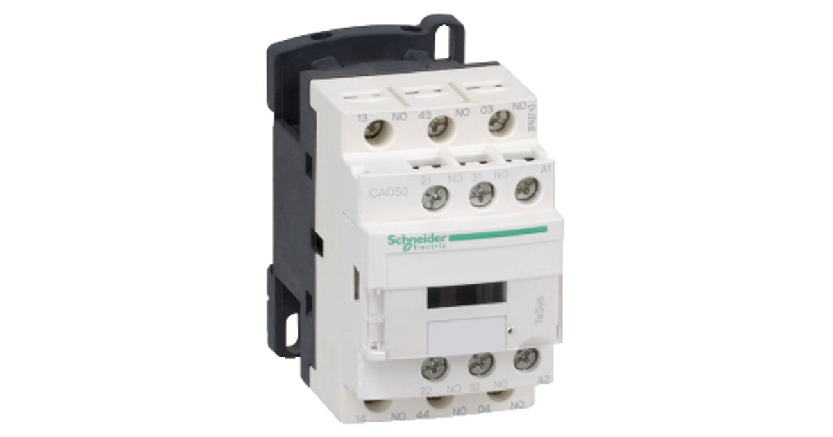 Schneider Electric TeSys D control relay elektrirelee Must, Valge - MT Shop