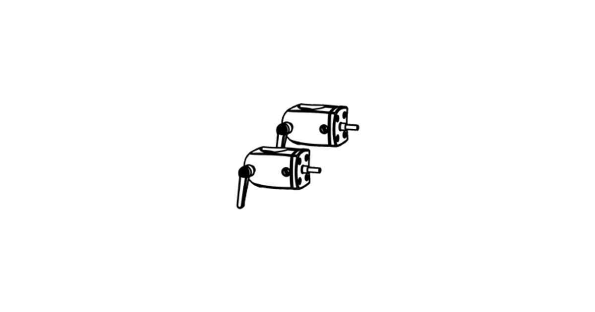 Ergotron DS100 Outboard Pole Clamps - MT Shop