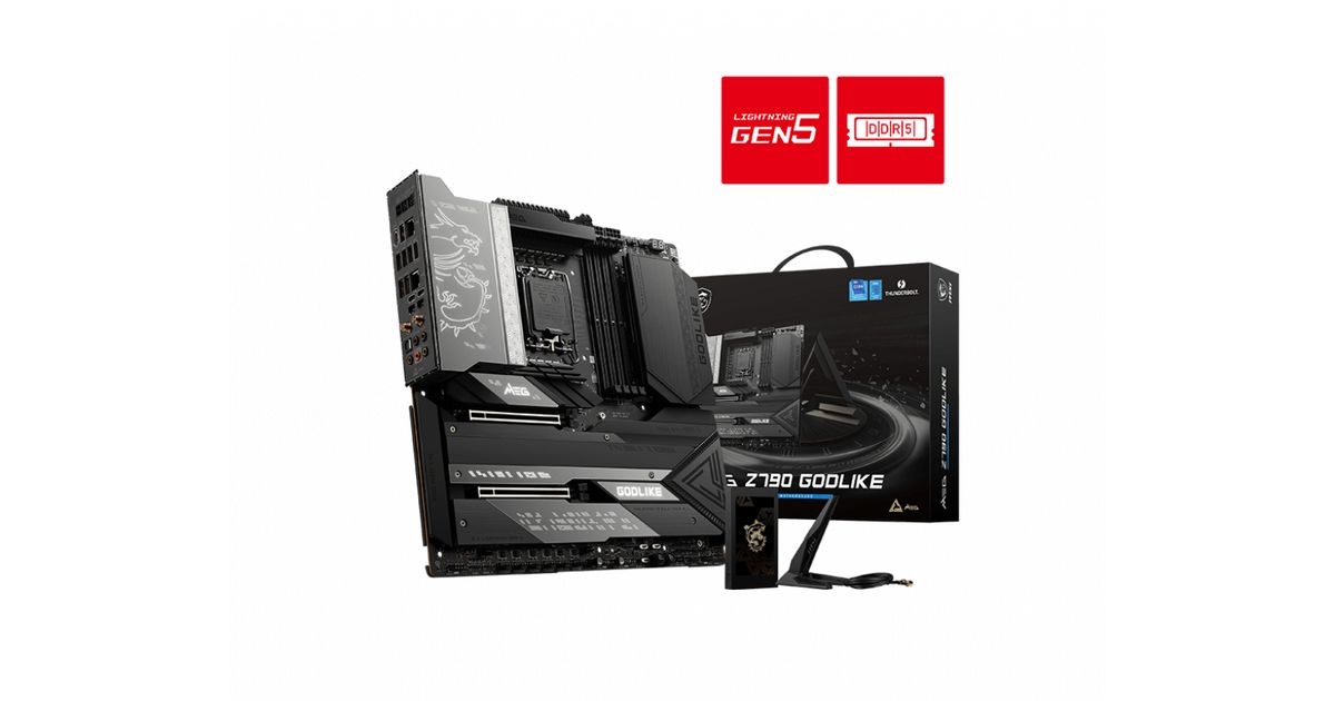 MSI MEG Z790 GODLIKE motherboard Intel Z790 LGA 1700 Extended ATX ...