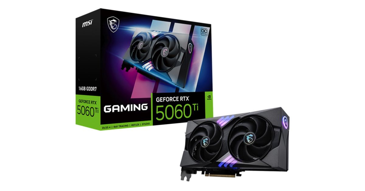 MSI GeForce RTX 5060 TI Gaming OC 16GB GDDR7 DLSS4 - Näytönohjaimet ...