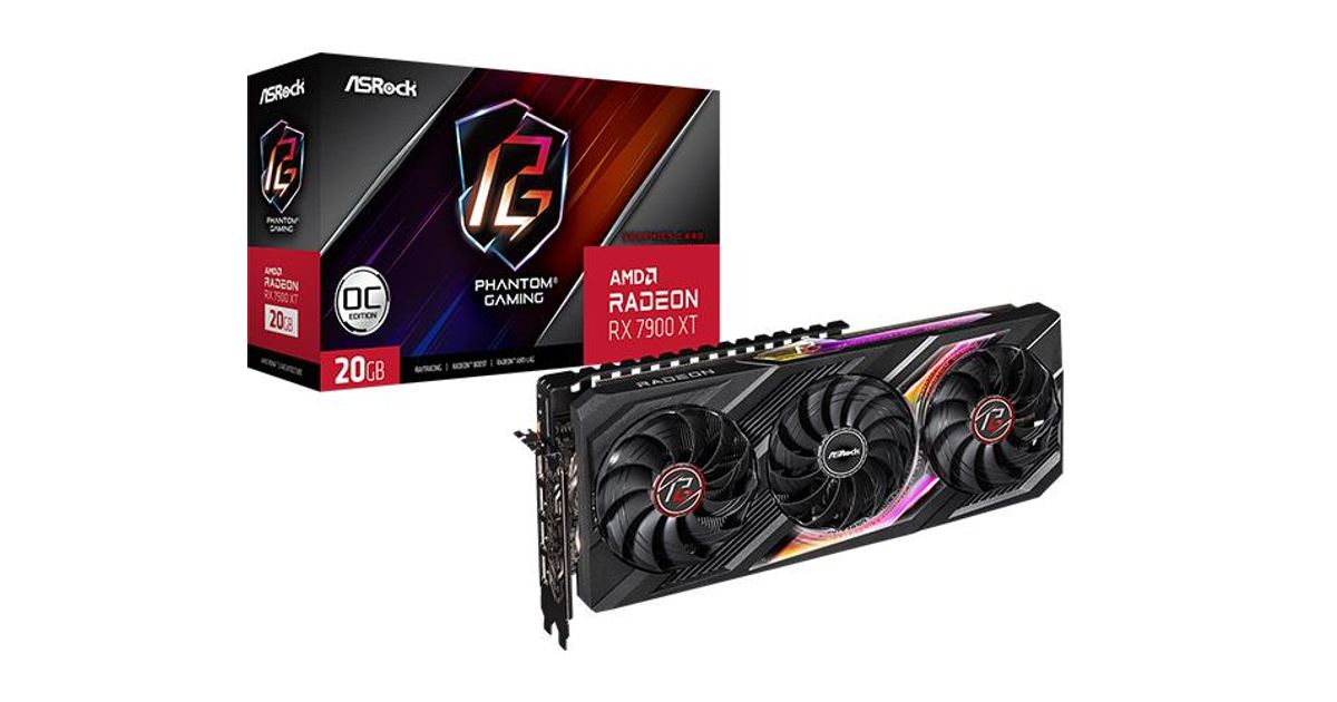 Asrock RX7900XT PG 20GO graafikakaart AMD Radeon RX 7900 XT 20 GB GDDR6 ...