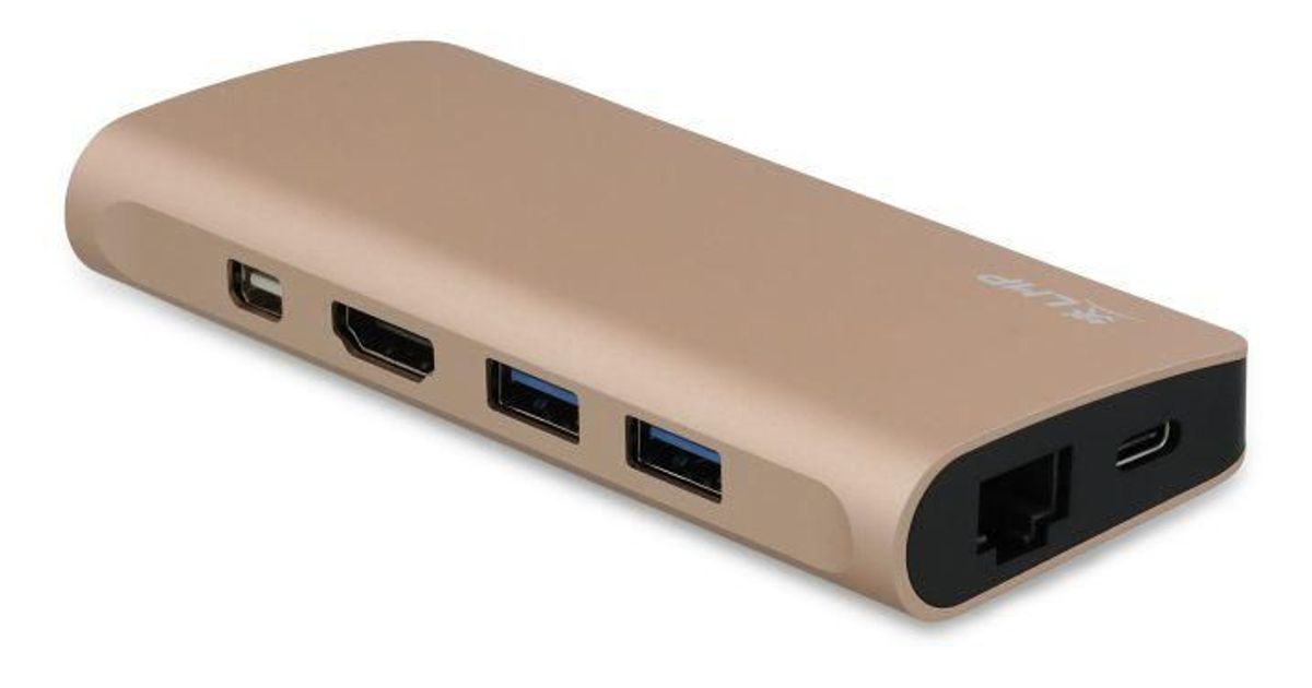 LMP USB-C Travel Dock 4K 9 Port - gold - MT Shop