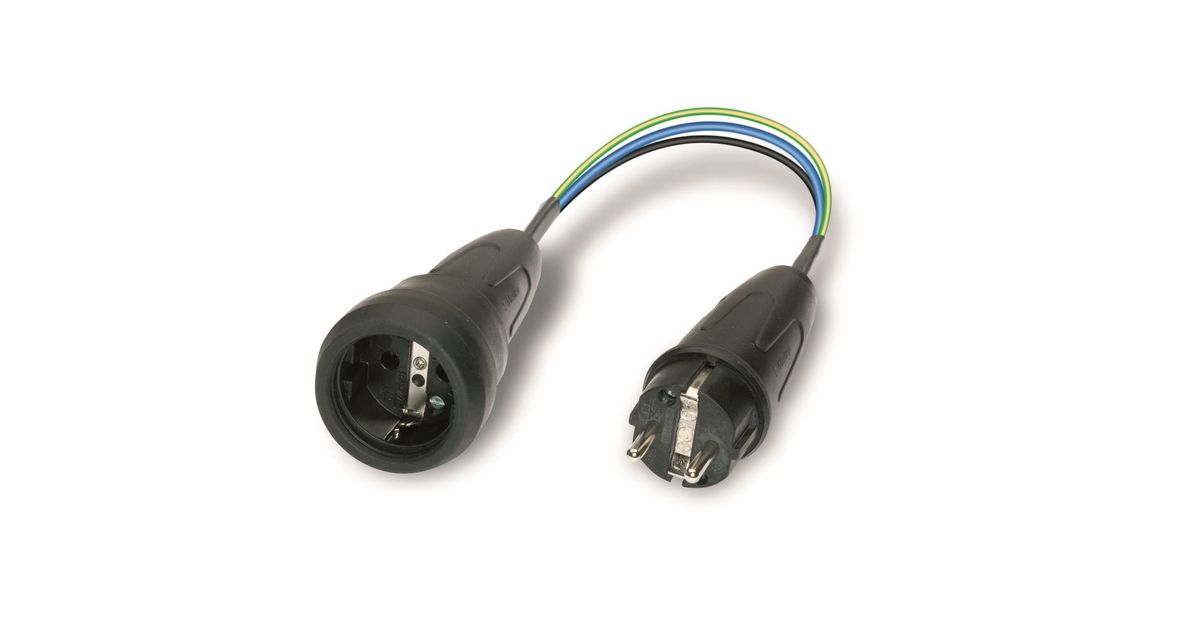 BENNING measuring adapter Schuko-Schuko for leakage current clamp CM 9 ...