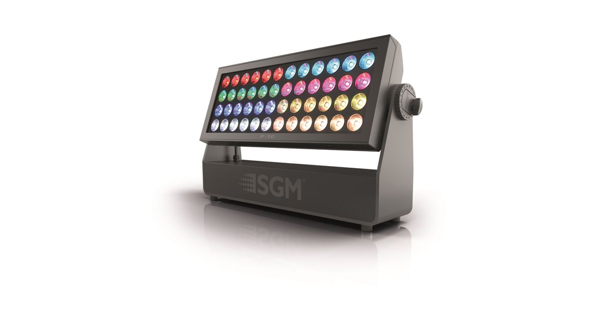 SGM P-10 LED Outdoor Floodlight, RGBW, 48x24W 4in1 LED, 10°, IP65 ...