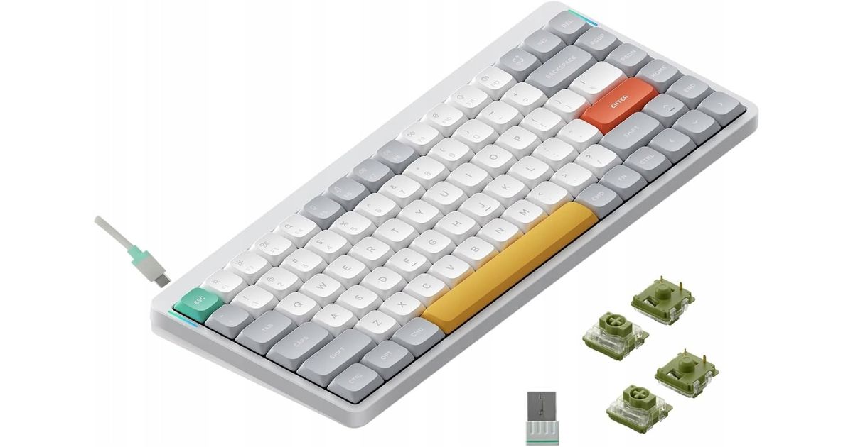 Nuphy - Air75 V2 Wireless Mechanical Keyboard - Wireless Slim Ionic ...
