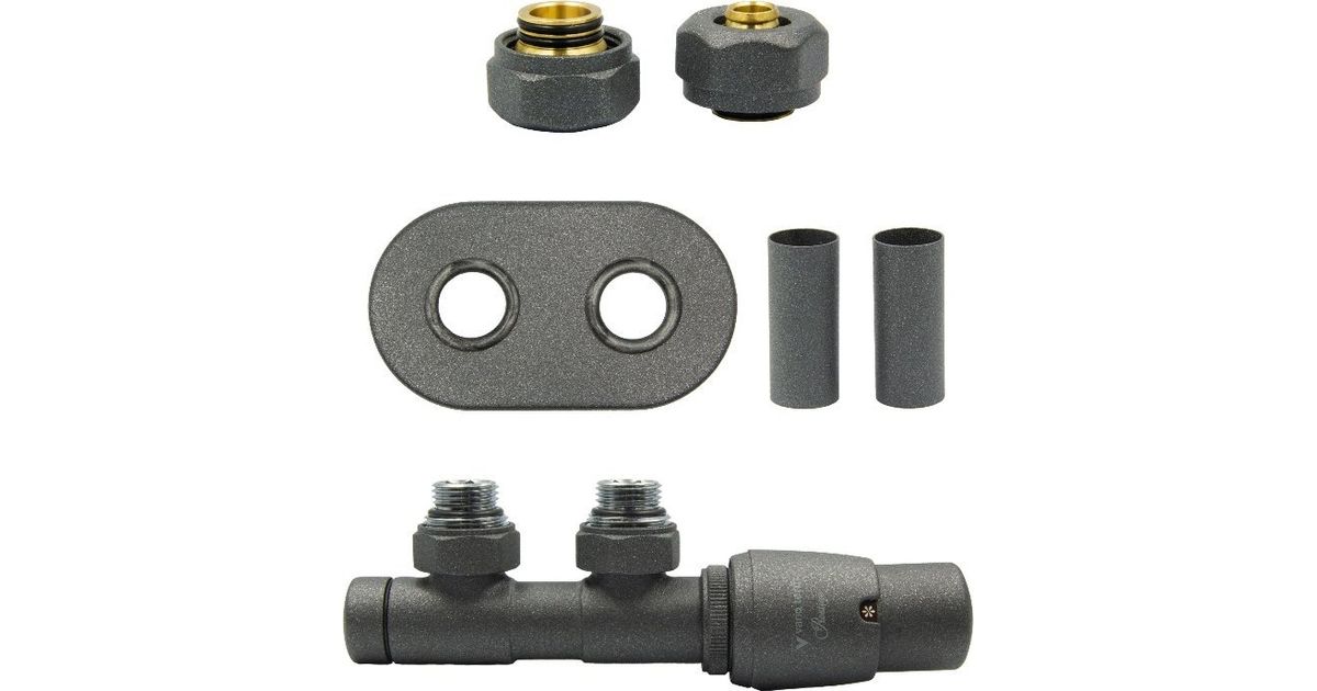 Varioterm Twins All In One radiator set right graphite structure with ...