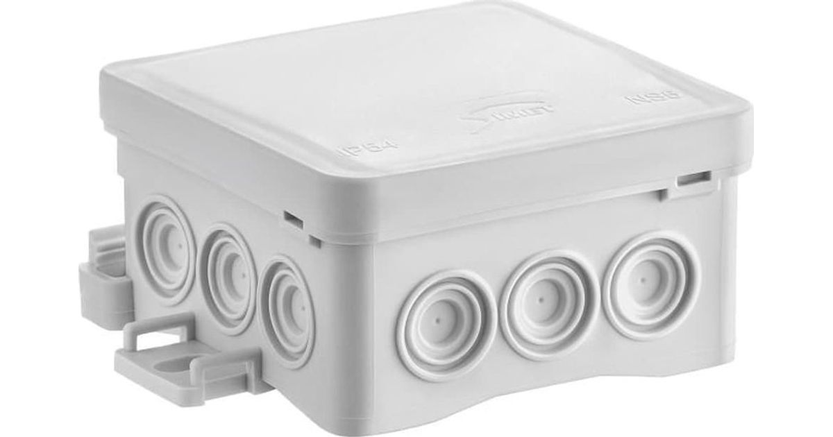 Simet Wall box 75x40x75mm with integrated cable gland self-latching ...