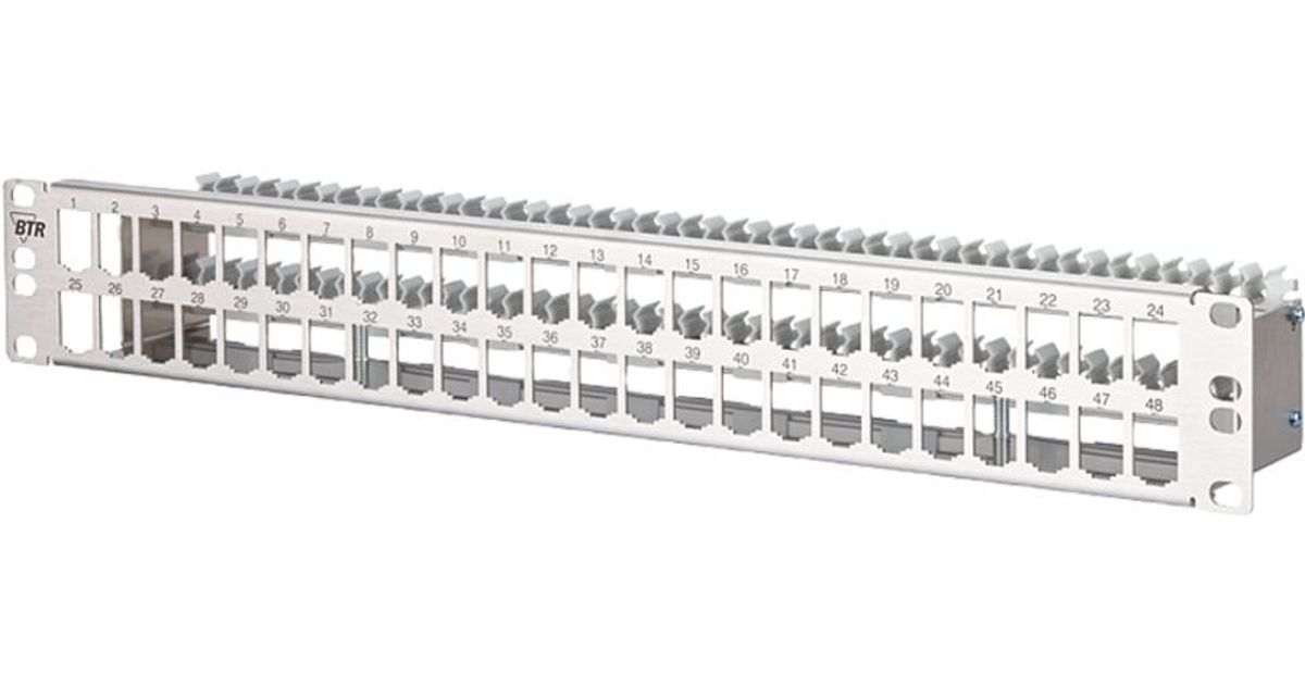 METZ CONNECT BTR E-DAT modul - Patch Panel - 1,5U - 48 Ports (130924-00 ...