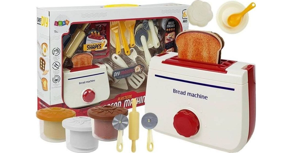 LEANToys Import LEANToys Toaster Set. Play Dough 4 Colors - Kitchen ...