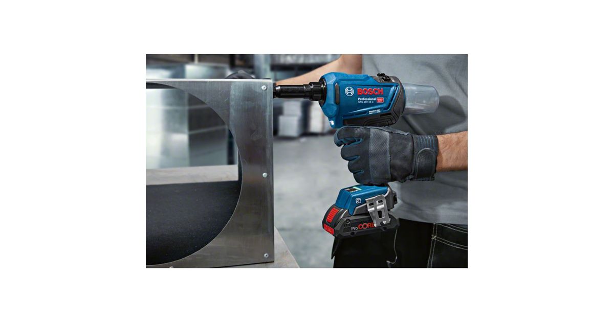 Bosch cordless rivet gun GRG 18V-16 C incl. 2x 4.0 Ah battery and ...