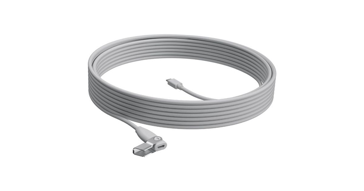 Logitech Rally Mic Pod Extension Cable Valge - MT Shop