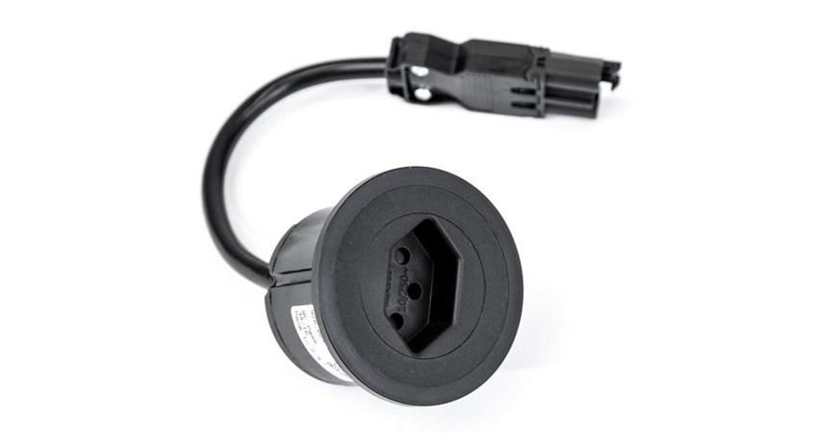 Bachmann PIX power extension 0.2 m 1 AC outlet(s) Indoor Black - Cable ...